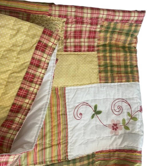 Sunham | Bedding | Sunham Home Fashions Full Size Plaid Floral ...